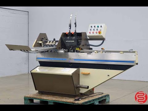 Rosback 318 Saddle Stitcher Semi-Automatic Book Binding System - YouTube