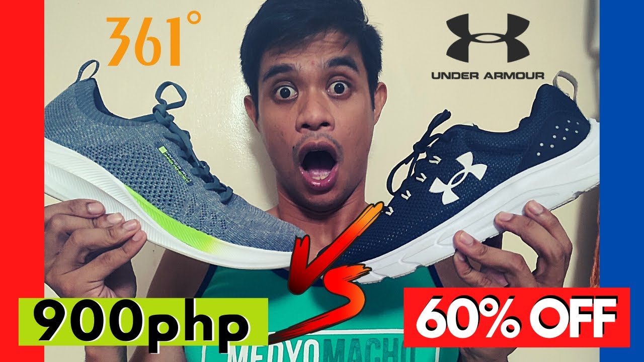 900php ONLY 361 VS. UNDER ARMOUR LEGIT RUNNING SHOES from LAZADA ...
