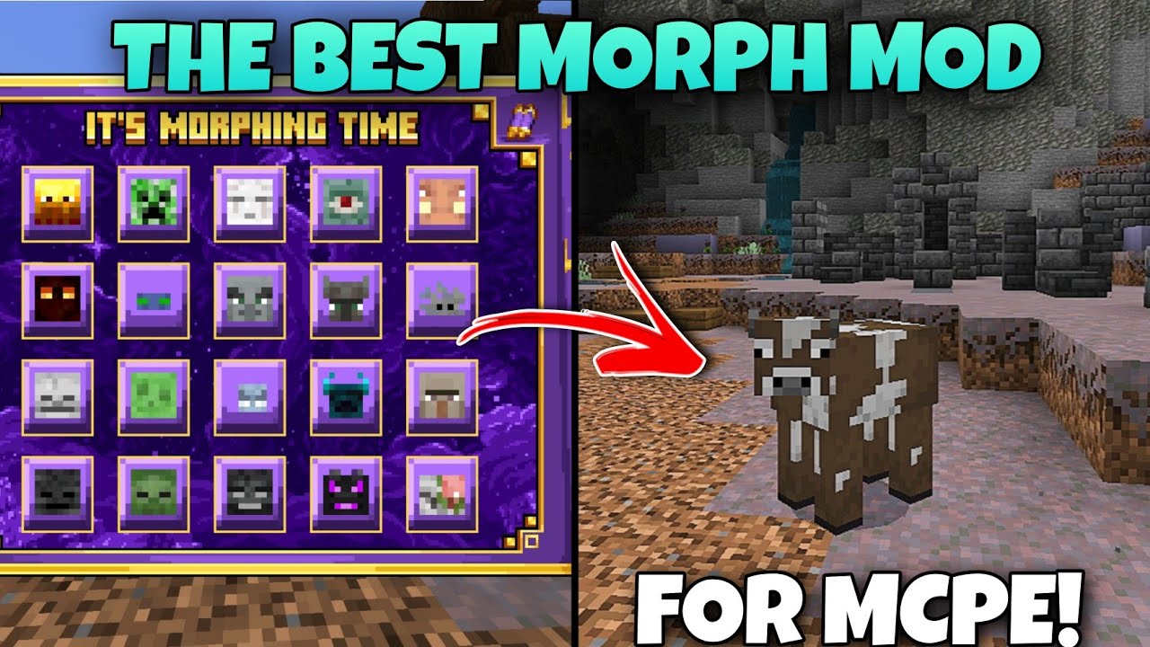 Best Morph Mod For MCPE | How to Download Morph Mod In MCPE - YouTube
