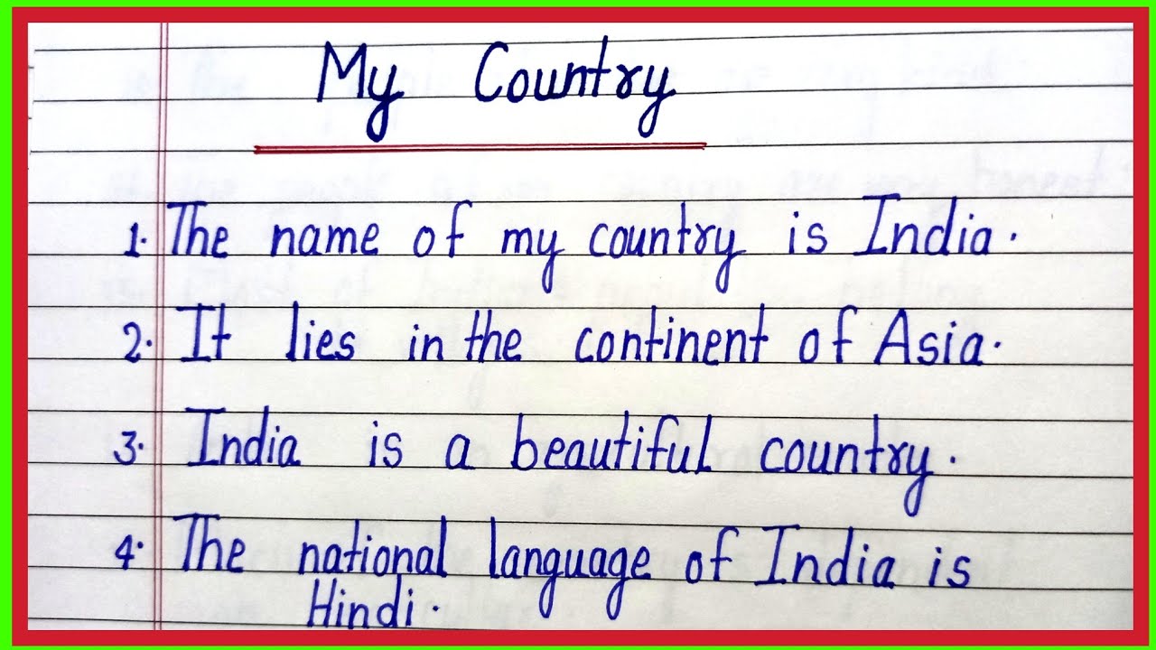 essay on my country in english/20 lines essay on my country in english ...