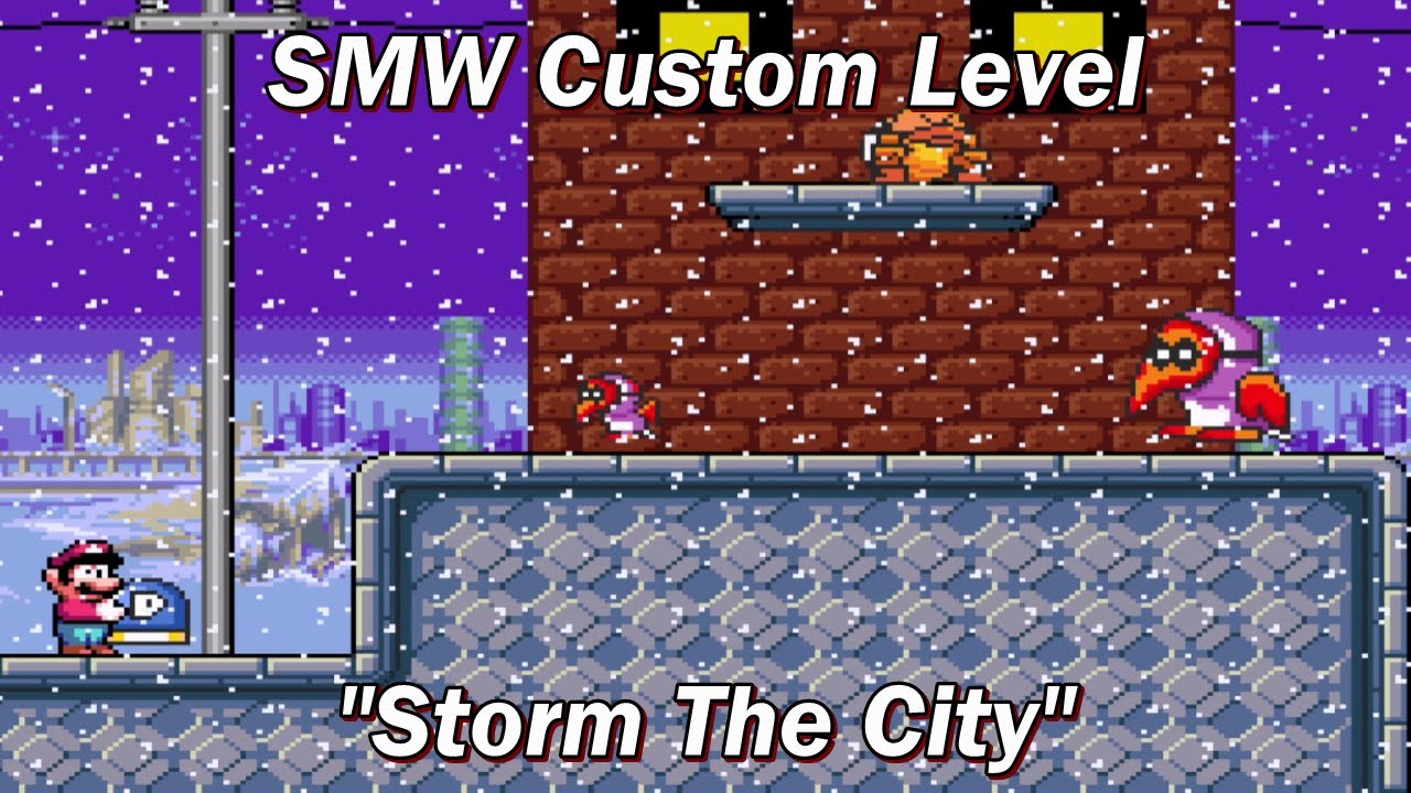SMW Custom Level - Storm The City - YouTube