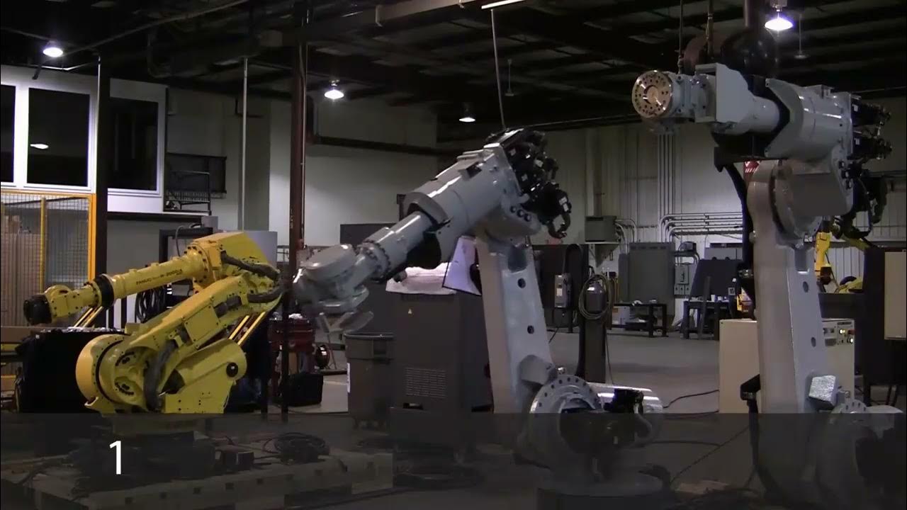 Motoman ES165D Industrial Robot Arm - YouTube