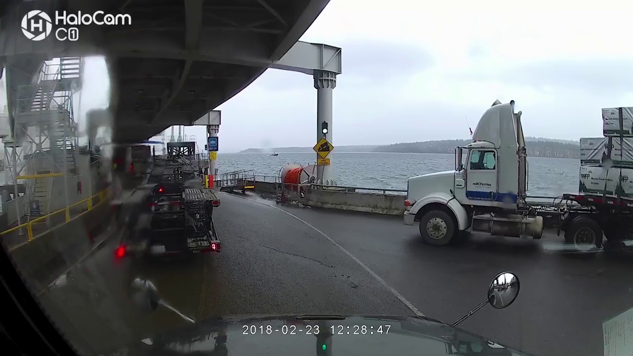 Entering into BC Ferries ⛴ In Semi truck - YouTube