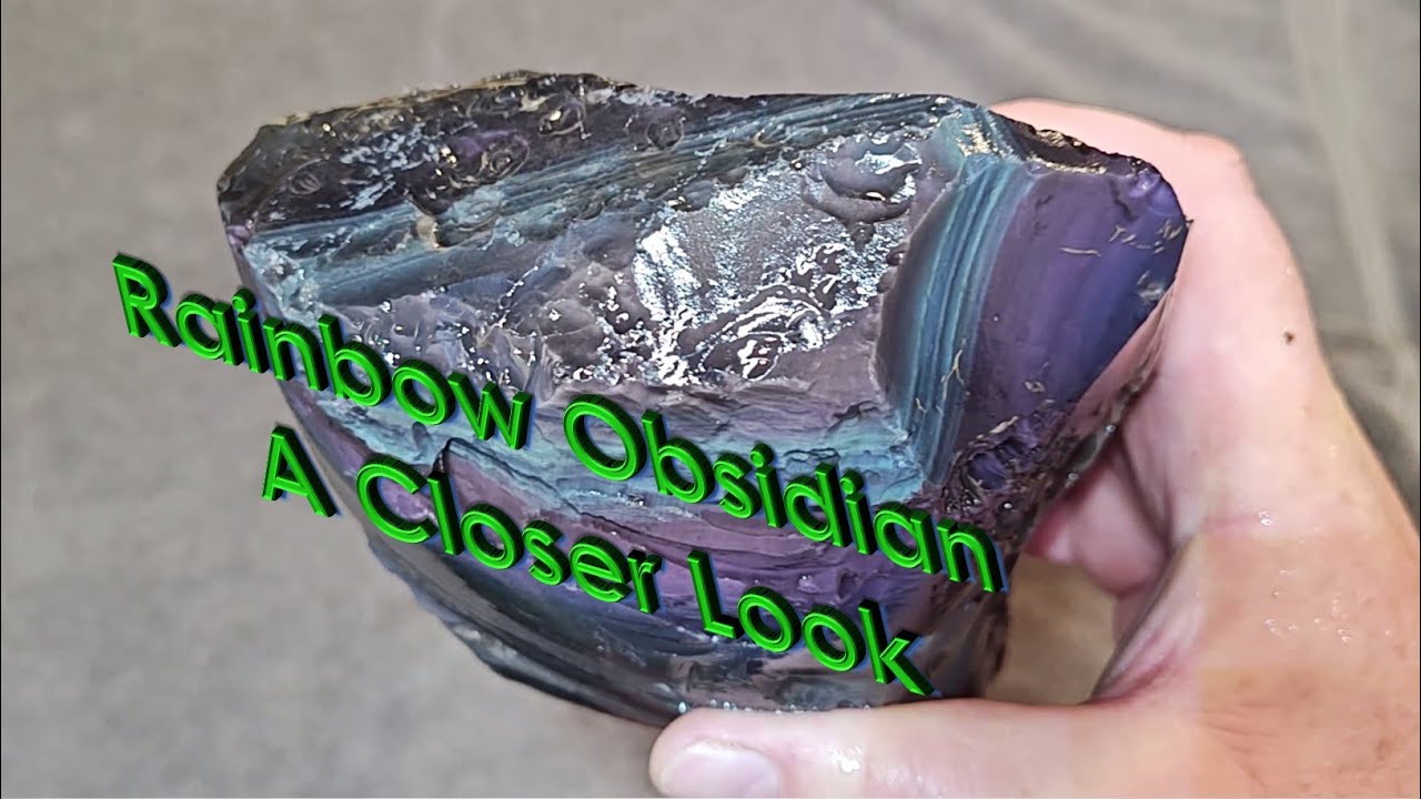 Rainbow Obsidian - A Closer Look - YouTube