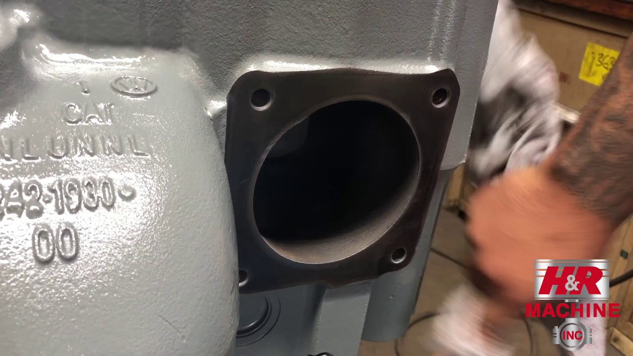 H&R MACHINE INC. Industrial Engine Cylinder Head Rebuild - YouTube