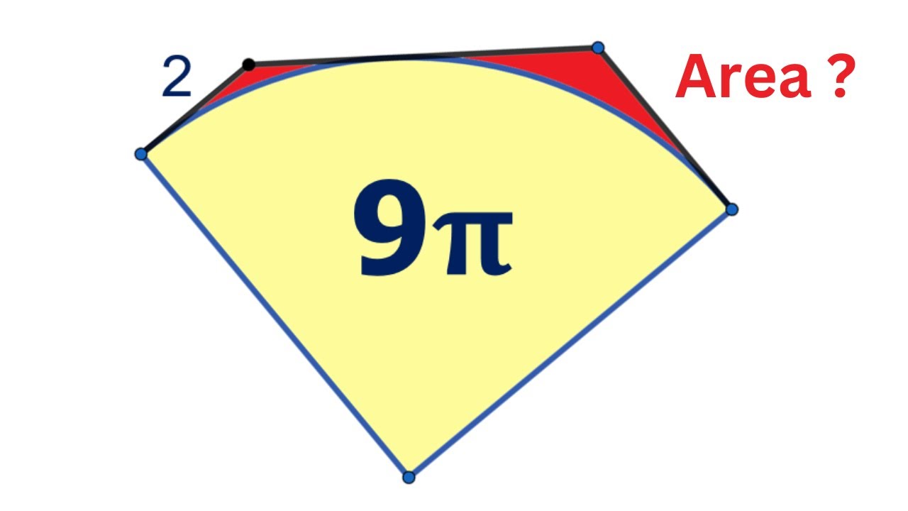 How to calculate area of the red part of the diamond - YouTube