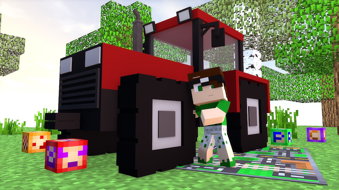 Minecraft MIKE NASCEU DE UM TRATOR !! (Build Battle) - YouTube