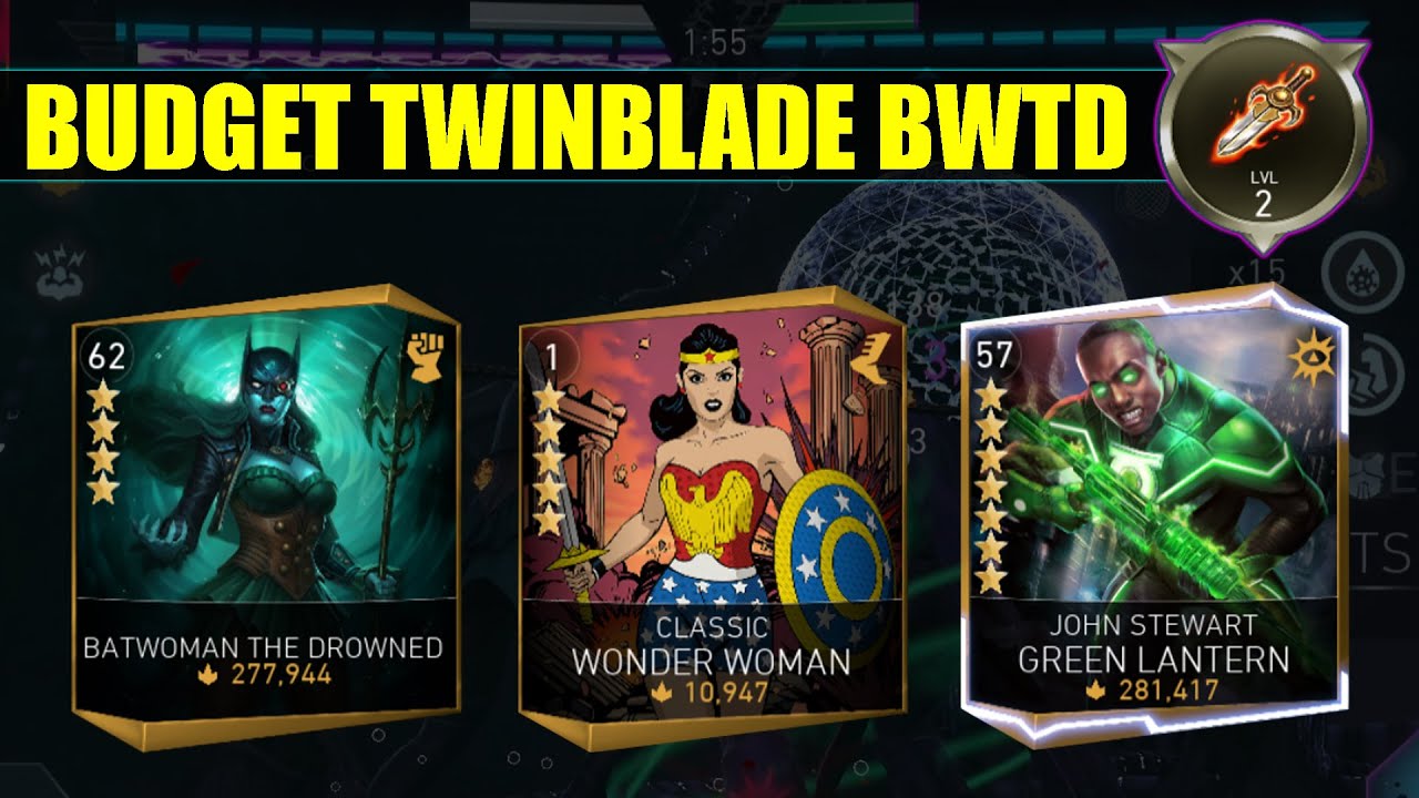 Budget Twin Blade BWTD Is Pretty Solid Injustice 2 Mobile - YouTube