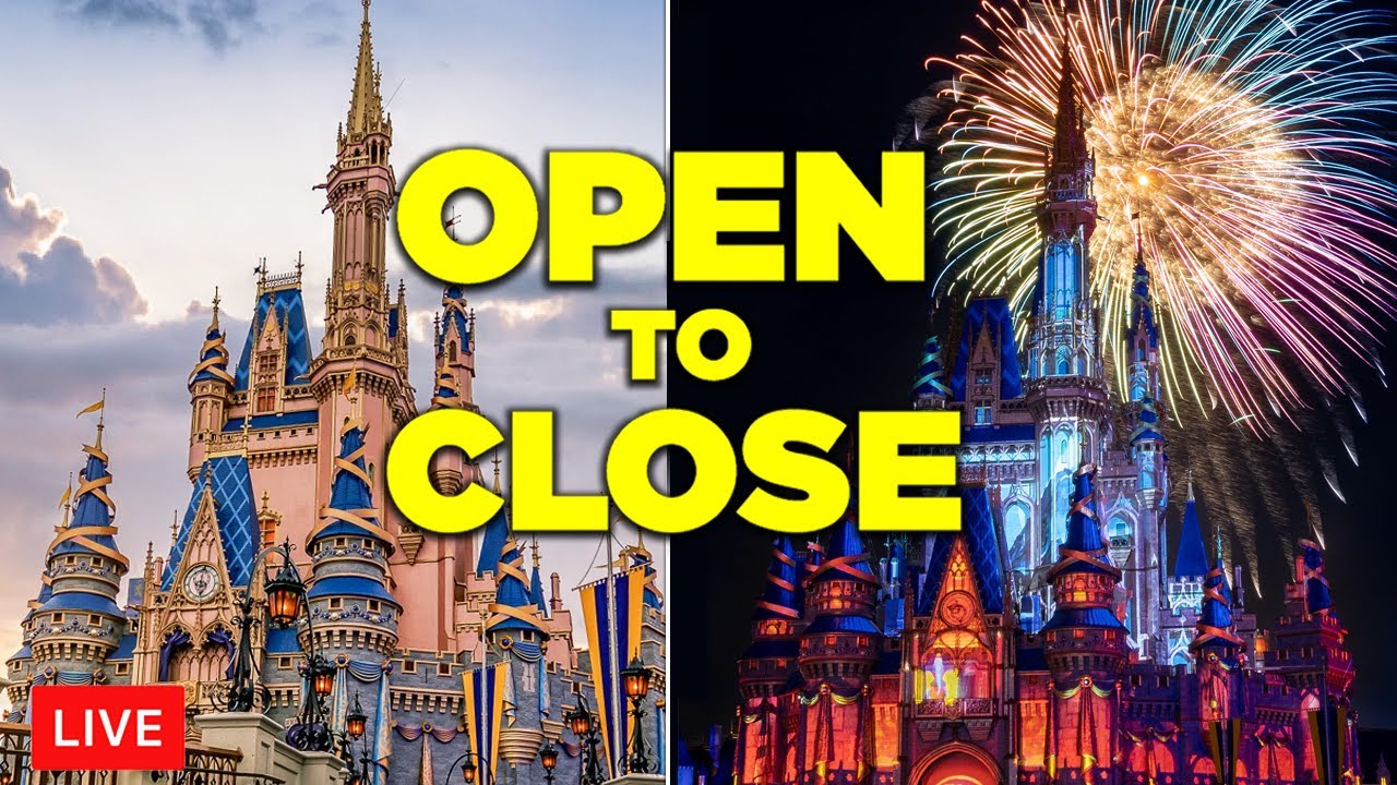 🔴 Walt Disney World® Park Open to Park Close! 🏰 || Rides, Fireworks ...