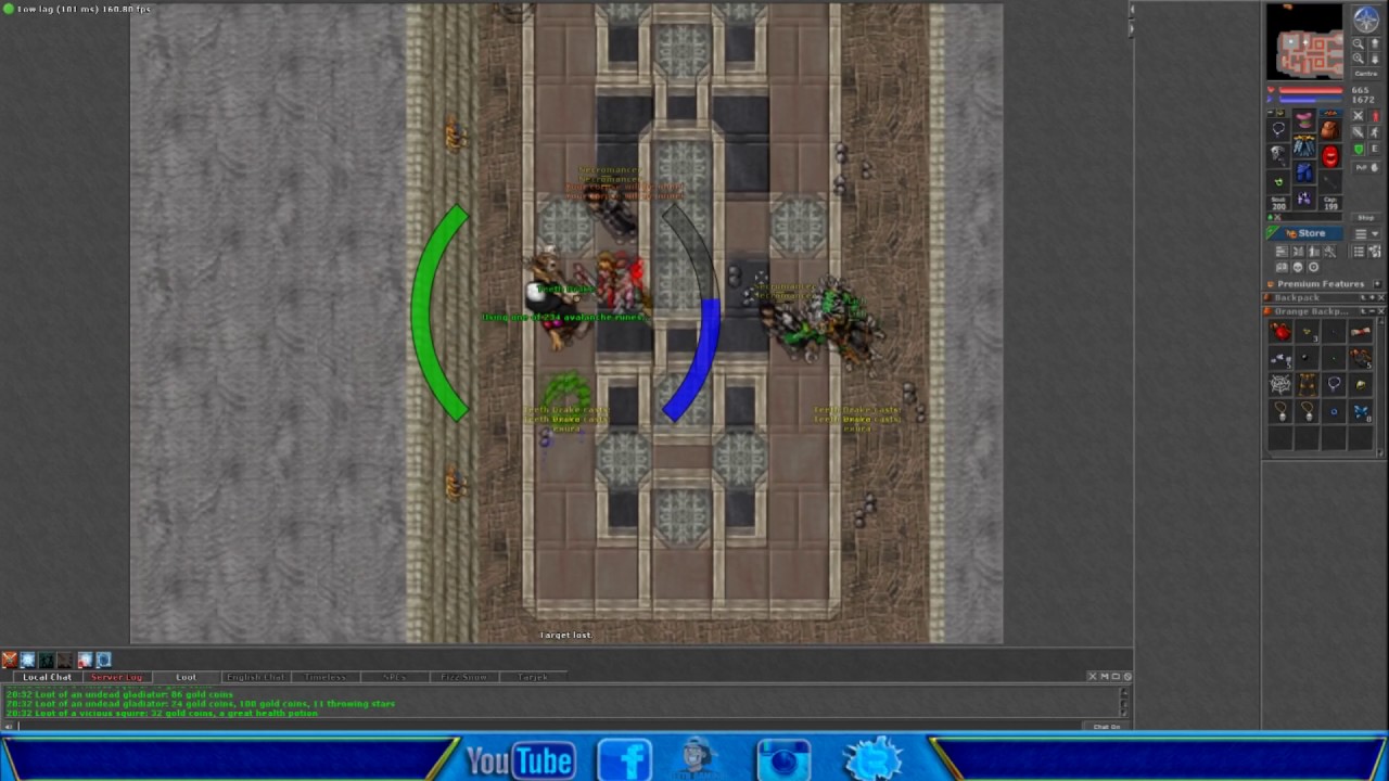 Tibia - The Old Masonry (Forgotten Knowledge Death Portal) - YouTube