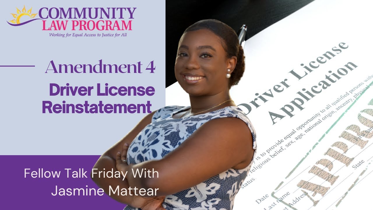 Fellow Talk Fridays Jasmine Mattear on Driver License Reinstatement ...