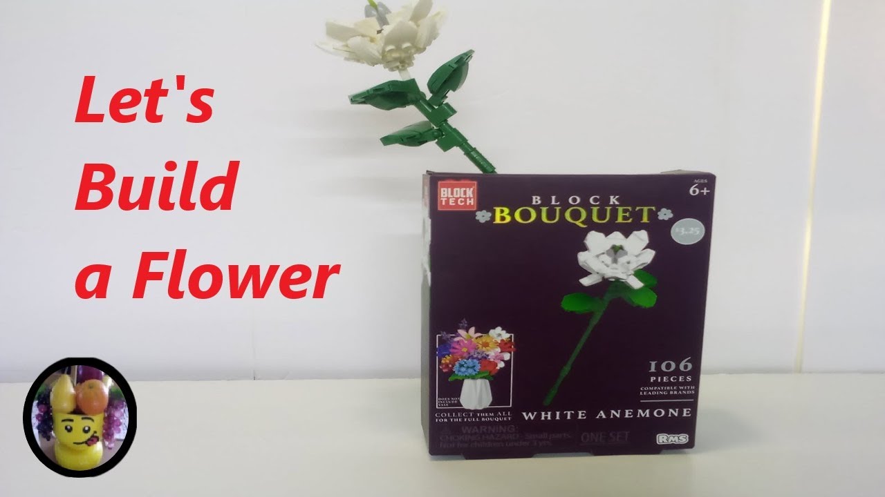 Let's build a Block Tech Block Bouquet White Anemone - YouTube
