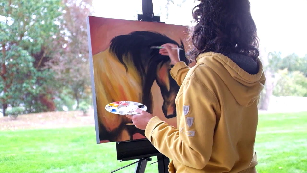 Spirit Unbroken Original Painting Timelapse - YouTube