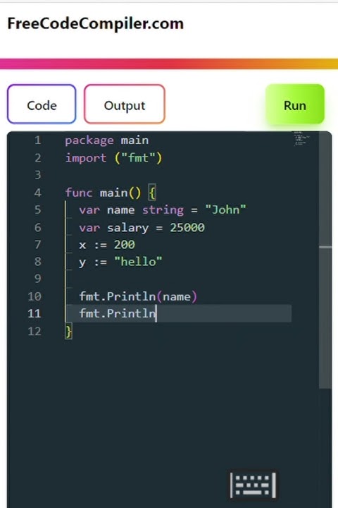 Variables In Go Shorts Coding Codinglife Trending Programming Golang Goprogramming Youtube 