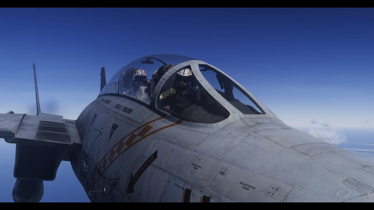DCS World - F-14 Tomcat - Russian Bomber Intercept - YouTube