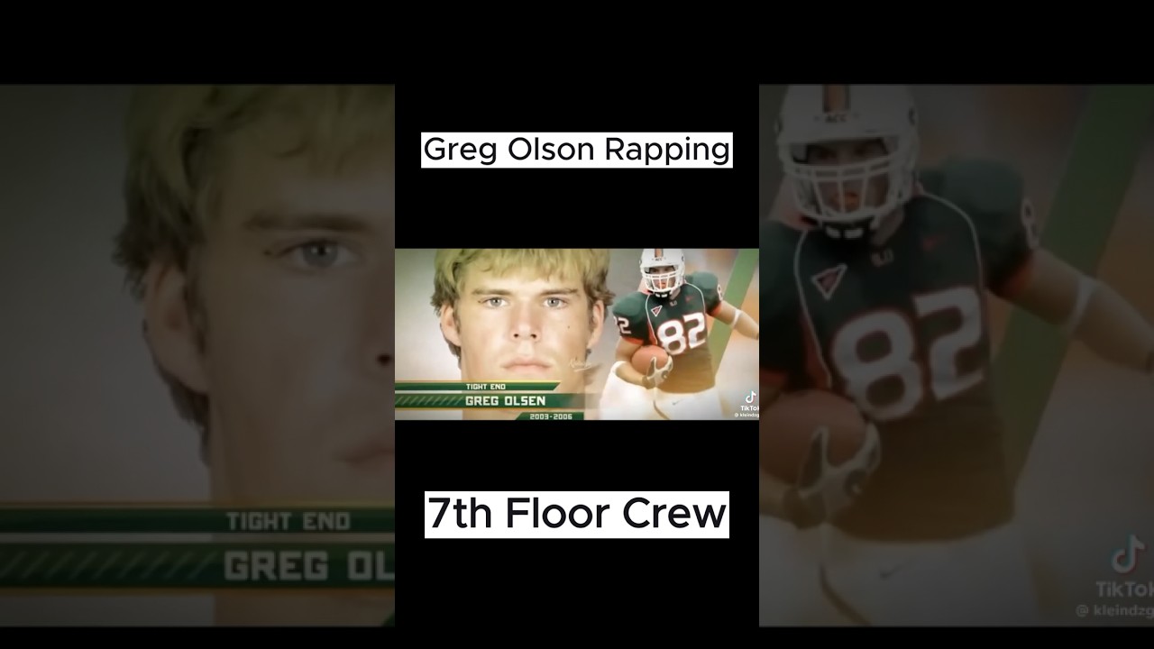 Remember Greg Olsen rapping?!?!?#rap #shorts - YouTube