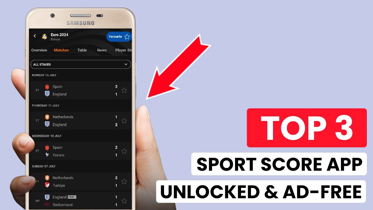 3 Best Free Sport Score Apps For Android - YouTube