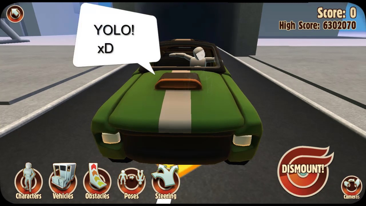 Epic stunt Turbo Dismount - YouTube