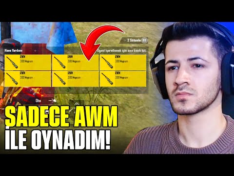 SADECE AWM İLE WİN ALMAK? (HİLECİ TAKIMI BANLATTIM) Pubg mobile