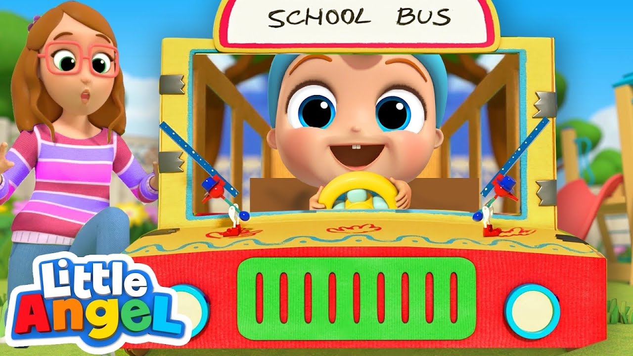 Wheels On The Bus (At School) | Kids Cartoons and Nursery Rhymes - YouTube