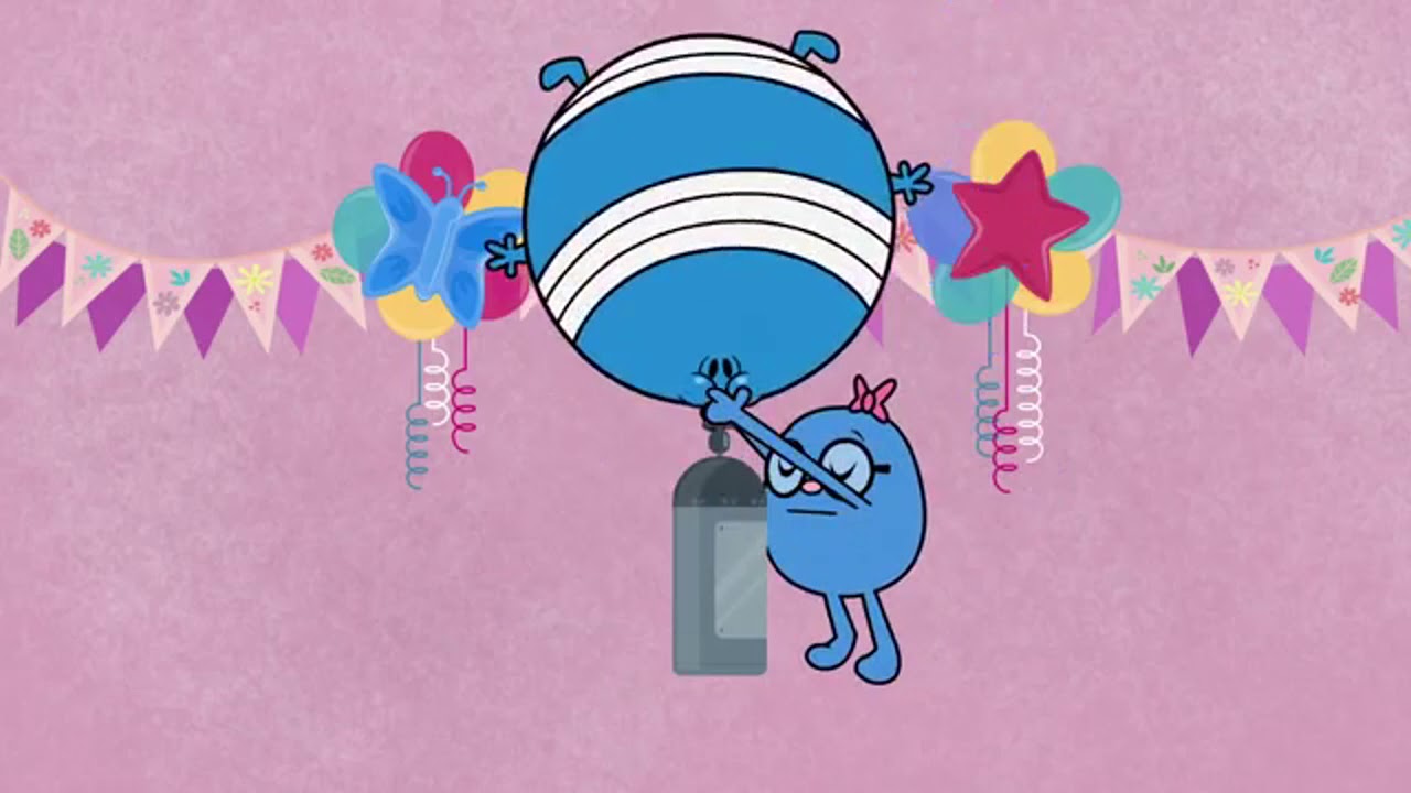 Little Miss Whoops Inflates Mr. Bump - YouTube