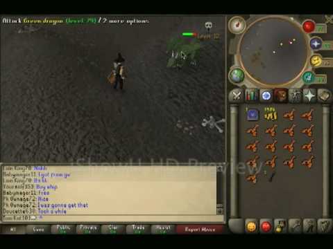 runescape green dragon guide lots of money - YouTube