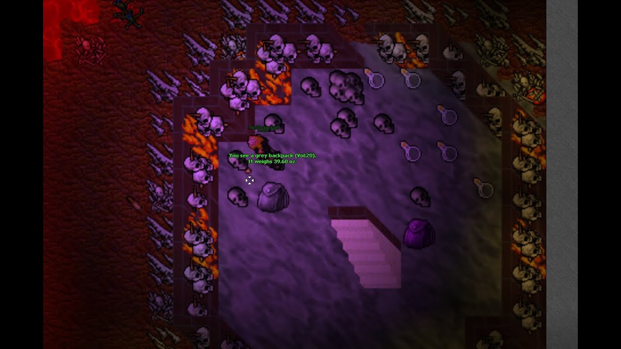 Dura (Tibia) - Exploring Hellgate - YouTube