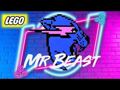 Epic LEGO Build: Mr. Beast's Logo from 658 LEGO Pieces! - YouTube