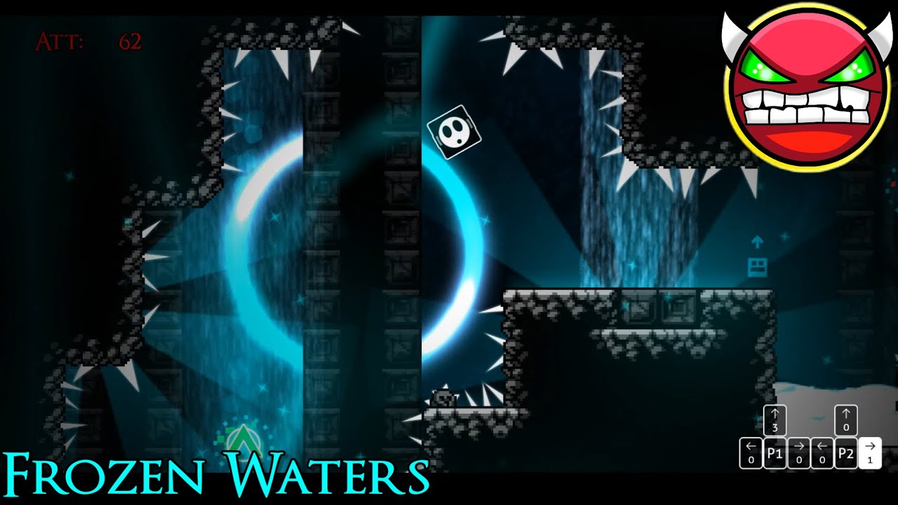 ( Hard Demon Platformer ) | Frozen Waters by Jesus94 | Geometry Dash 2. ...
