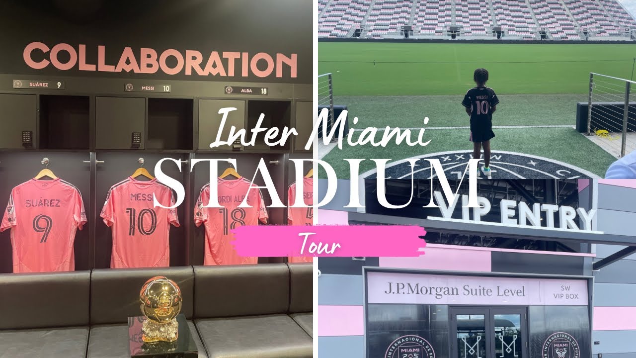 Inside Inter Miami Stadium for the First Time | Family Vlog Tour - YouTube