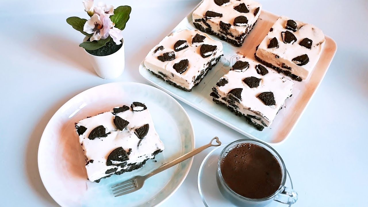 الذ واسهل طريقه لعمل تشيز كيك اوريو بدون فرن No Oven Oreo Cheese Cake Youtube