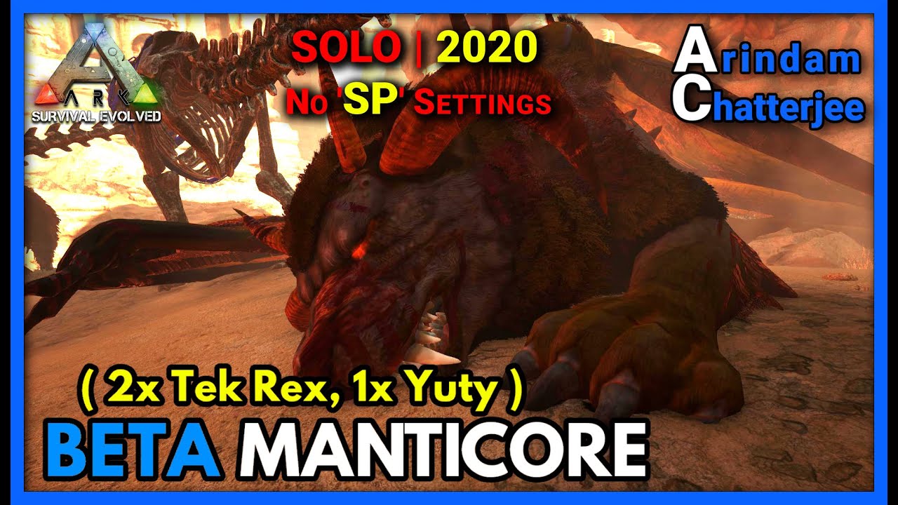 Ark - (SOLO) BETA MANTICORE vs 2x Tek Rex - S2E28 - YouTube