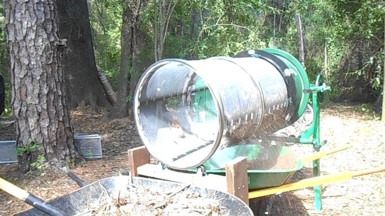 Soil Sifter Bicycle Rims Cement Mixer HF HSNWFL Zone 8a - YouTube