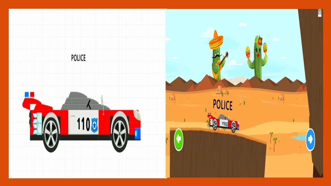 How to make Police Car -Labo brick car #45 - YouTube