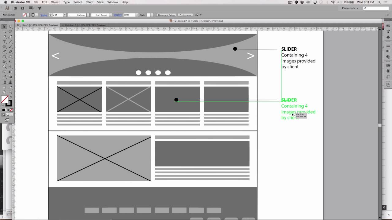 Refine wireframes in Adobe Illustrator - YouTube