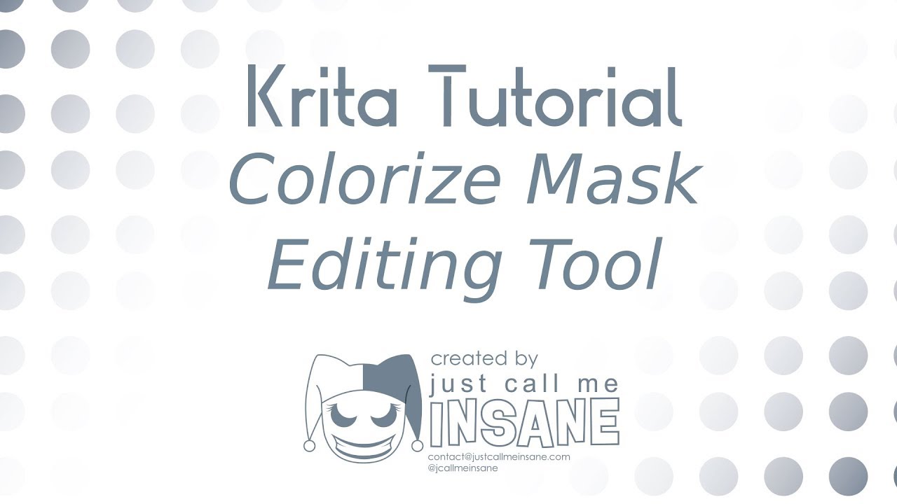 Krita Tutorial 4.0+: NEW Colorize Mask Editing Tool - YouTube