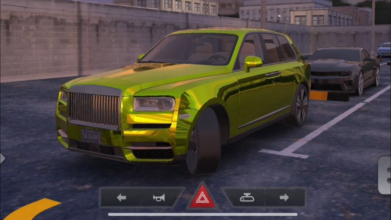 Rolls roys car parking gold edition car vintage - YouTube