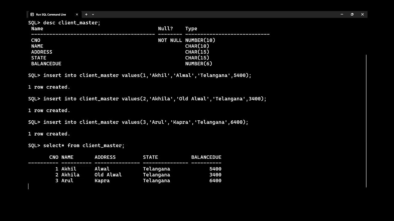 Client Master table - YouTube
