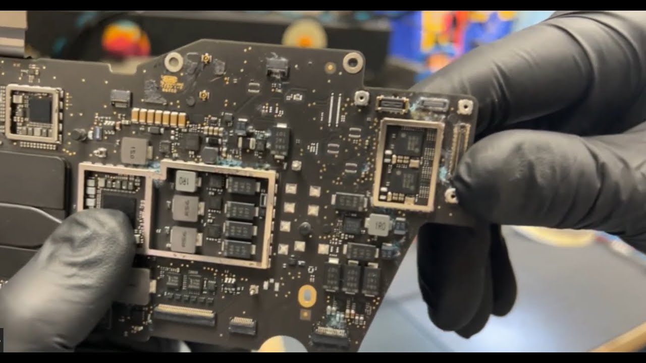 A2338 Liquid Damage Motherboard Repair - YouTube
