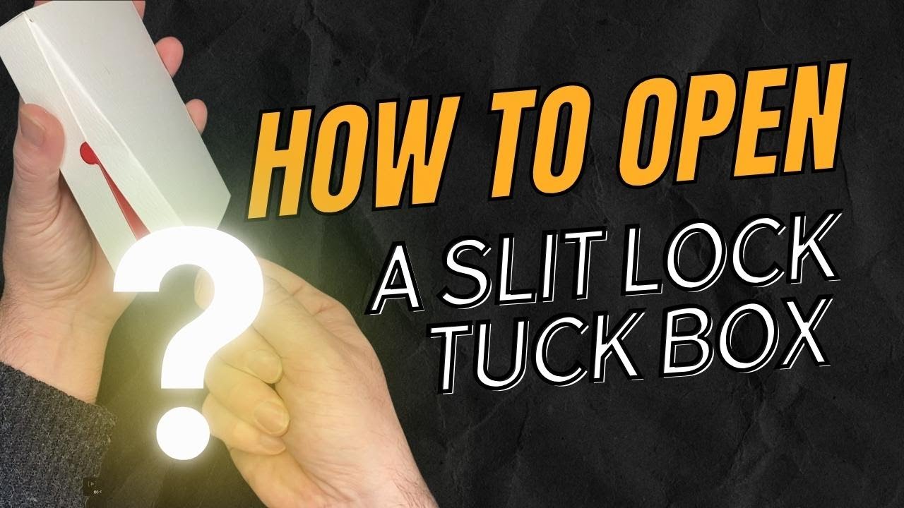 TIP for Unlocking a Slit Lock in a Tuck Box - YouTube