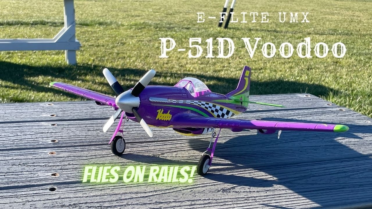 Flies on Rails UMX P-51D Voodoo! - YouTube