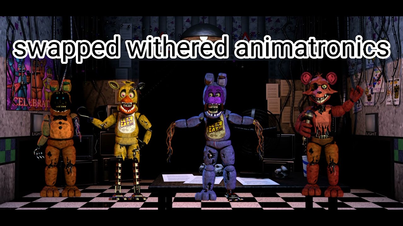 @animdude swapped withered animatronics - YouTube