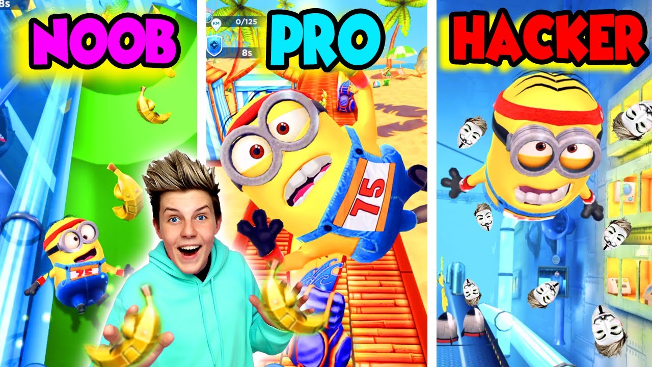 NOOB vs PRO vs HACKER in MINION RUSH!! Plus FREE ROBUX!! Prezley - YouTube
