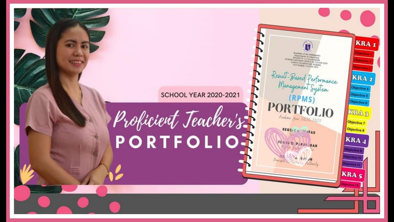 My RPMS Portfolio with MOVs and Annotations for S.Y. 2020-2021 - YouTube