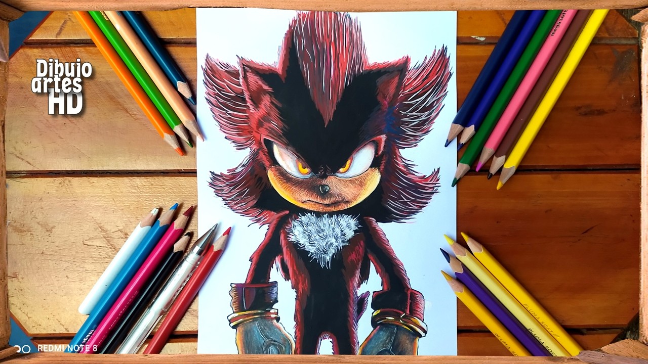 Cómo dibujar A Shadow | Semi realista | Sonic VS Shadow - YouTube