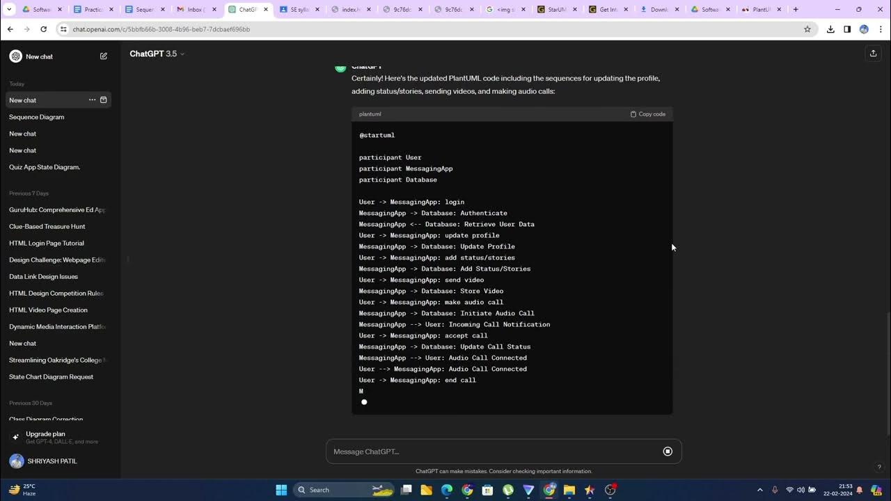 Chatgpt UML diagram - YouTube