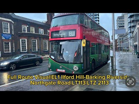 Full Route Visual|EL1 Bus Route|Ilford Hill-Barking Riverside,Northgate ...