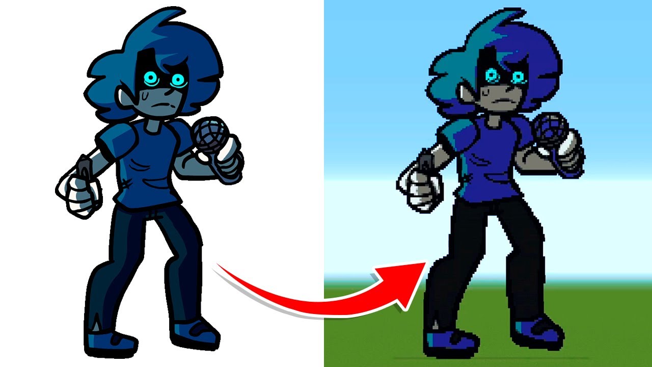 Rebecca "Starving Artist" Minecraft Pixel Art Timelapse (Friday Night ...