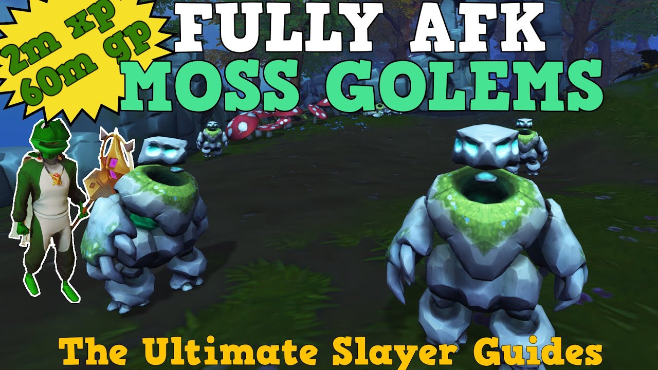 Fully AFK Moss Golems - 820 kph | Runescape 3 Slayer Guide - YouTube