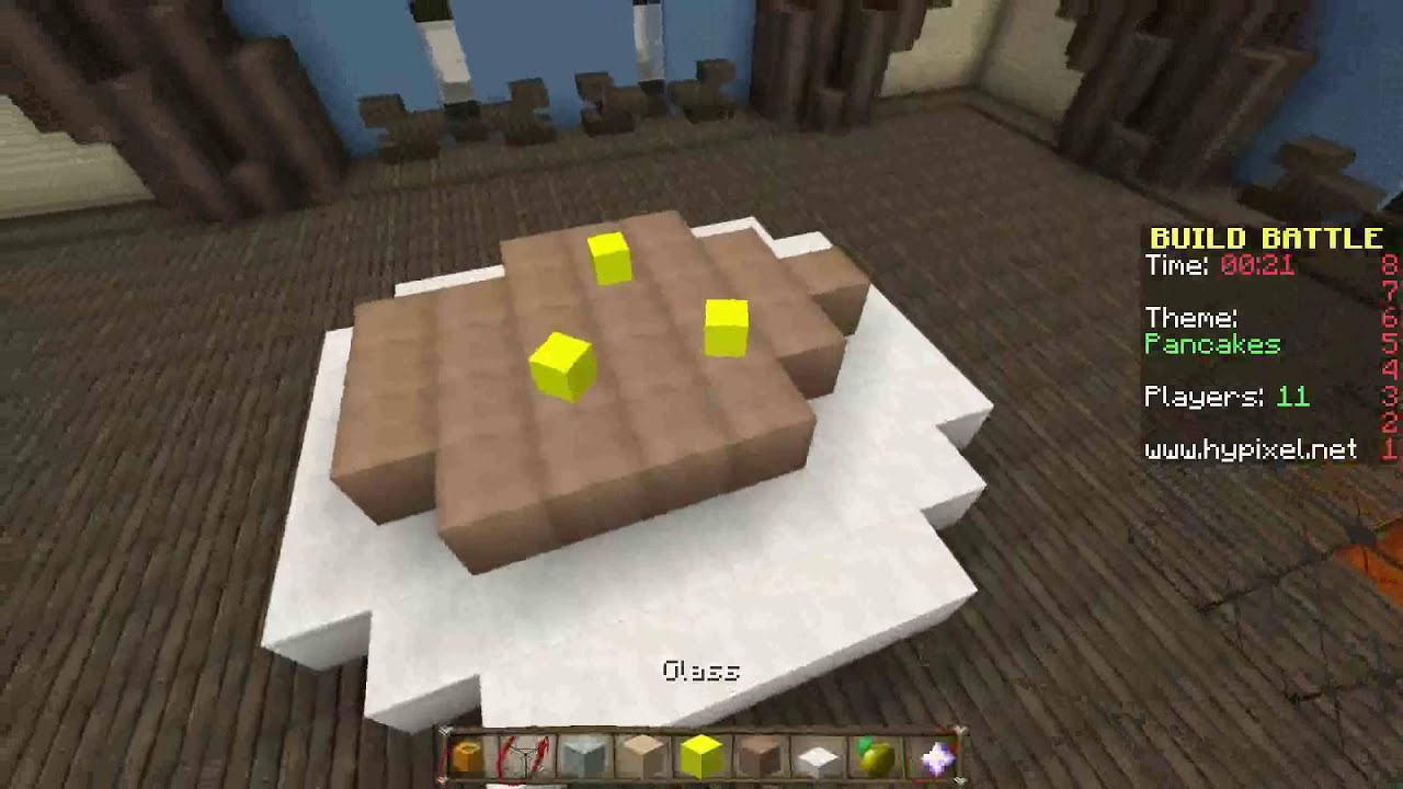 Pancakes and Pools! | Minecraft Build Battle | Hypixel - YouTube